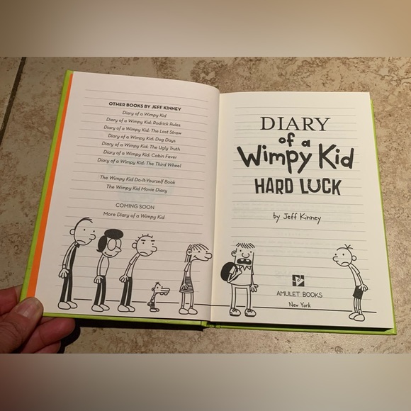 Amulet Books | Accents | Diary Of A Wimpy Kid Hard Luck Hardcover Book ...